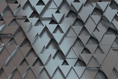 Premium Photo Repeating Triangle Cubes Background 3d Rendering
