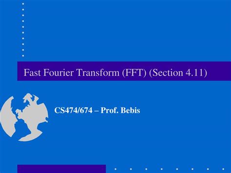 Ppt Fast Fourier Transform Fft Section 411 Powerpoint Presentation Id1342383