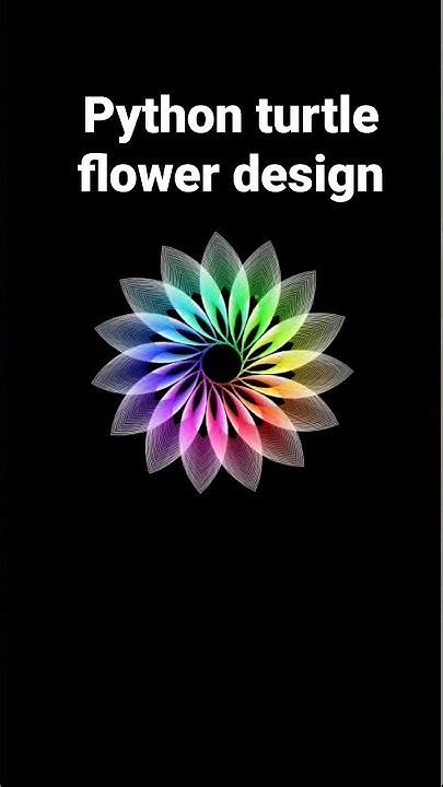 Python Turtle Flower Design Shortvideo Ytshortsvideo Turtle Coding Programming Youtube
