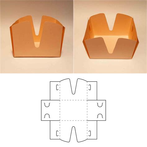 Box With Handle Template Square Box Cube Box Favor Box G Inspire Uplift Diy T Box