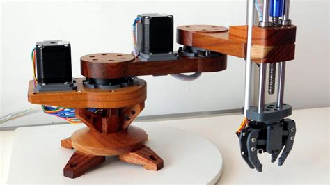 Wood Scara Arm Gets A Grip Hackaday