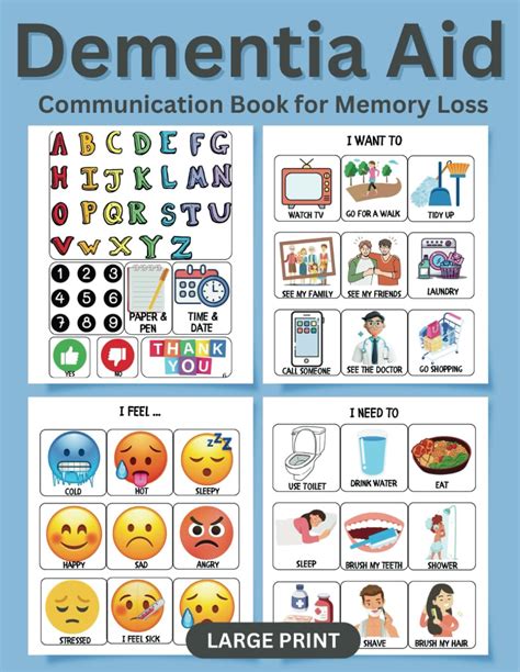 Dementia Aid Communication Book For Memory Loss And Nonverbal Adults Studio METHSE