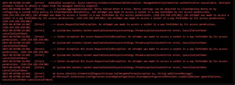 Error While Using Managed Identity For App Configuration With Azure Function App Stack Overflow