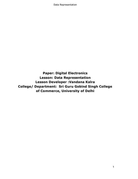 Computer Data Representation Ppt Computing Technology And Computing