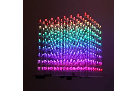 Diy Electronic Kit Auracube 8x8x8 3d Rgb Led Cube From Nixt Clock On Tindie