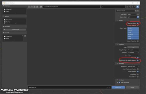 Perfect Exporting From Blender To Unity Matt Murch 3d Art