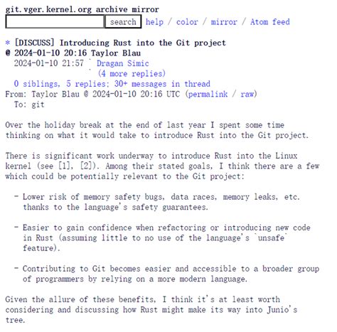 Git 开发人员讨论引入 Rust 的可能性 知乎