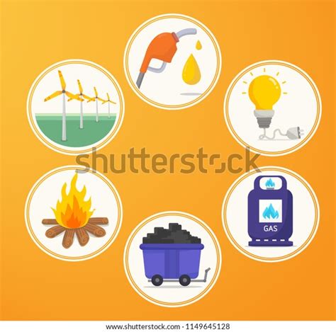 Energy Set Alternative Source Energy Energy Stock Vector Royalty Free 1149645128 Shutterstock