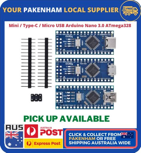 Minimicrotype C Usb Arduino Nano 30 Atmel Atmega328 Board Pakenham