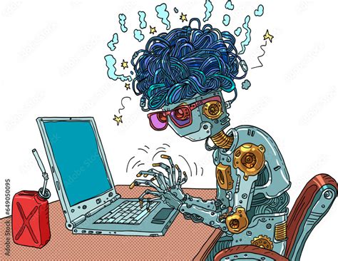 Artificial Intelligence Chat Bot Works And Processes Data From The