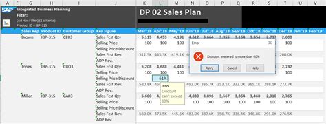 Sap Ibp Using Epm Formatting To Restrict User In Sap Community
