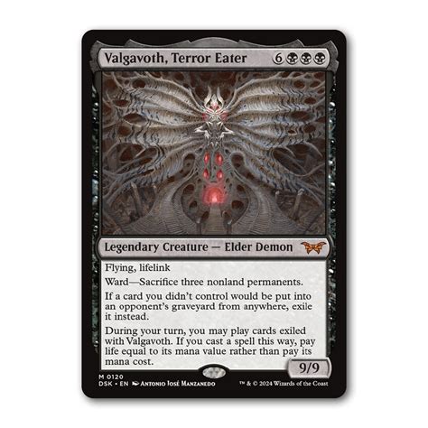 Mtg Valgavoth Terror Eater Dsk Black Mythic Normal Eng