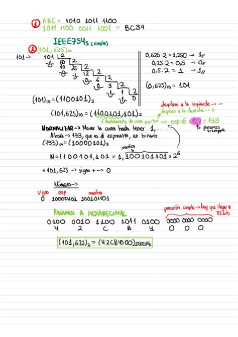 Ejercicios Conversion Ieee754 Pdf