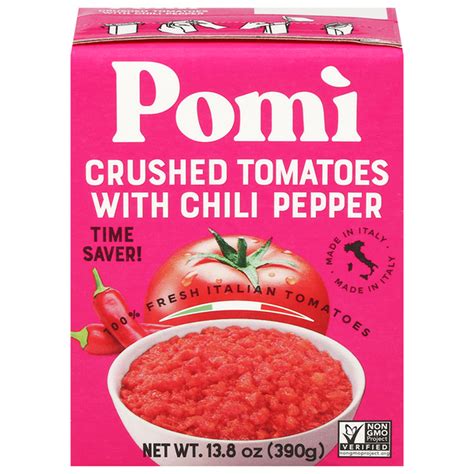 Pomì Tomatoes With Chili Pepper Crushed 13 8 Oz Delivery Or Pickup