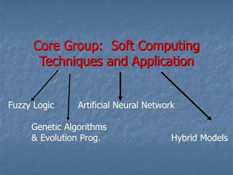Ppt Core Group Soft Computing Techniques And Application Powerpoint Presentation Id325030