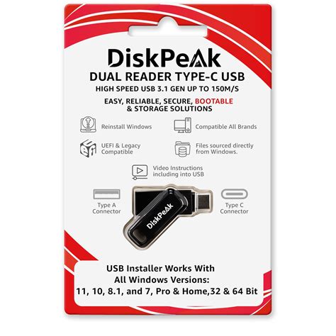 Buy Windows Bootable USB Drive GB Plug Play USB Installer For Win Works With