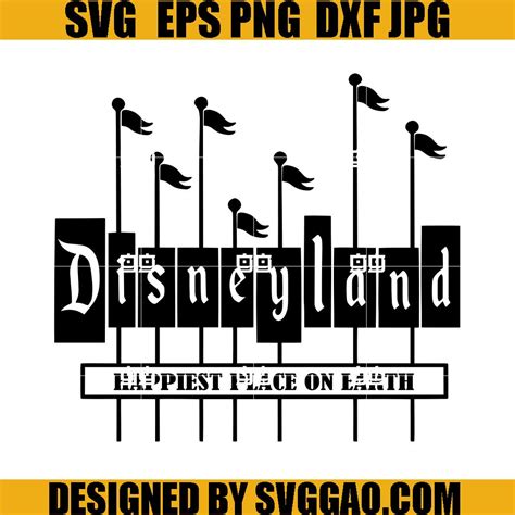 Disneyland Svg Happiest Place On Earth Svg Disney Svg Svggao