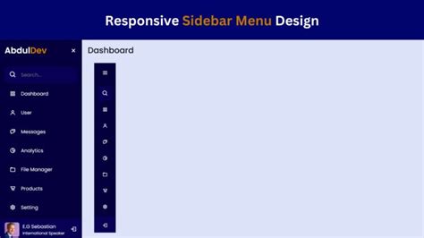 How To Create A Responsive Sidebar Menu Design 2025