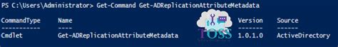 Get Adreplicationattributemetadata Powershell Toss