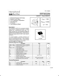 International Rectifier IRF Series Datasheets IRF N IRF IRF NS IRF