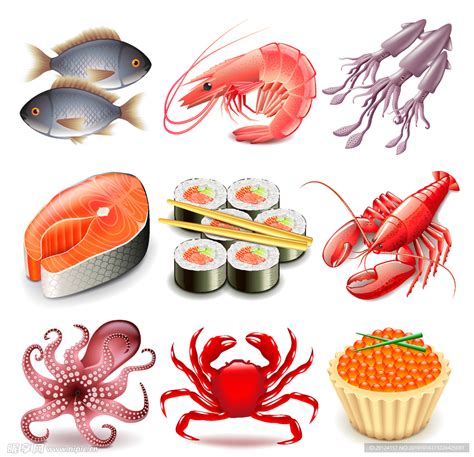 卡通食材设计图 其他 动漫动画 设计图库 昵图网