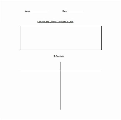 T Chart Template Pdf