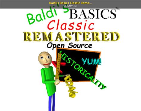 Baldis Basics Classic Remastered Open Source Modding Tool For Baldis Basics Baldi Modding Tools