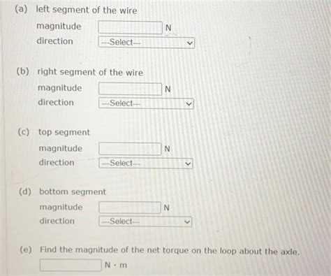Solved A Current Carrying Rectangular Wire Loop With Width