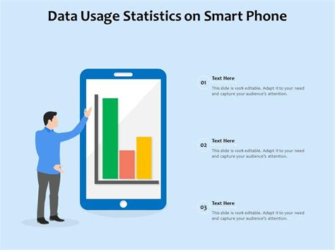 Data Usage Statistics On Smart Phone Presentation Graphics Presentation PowerPoint Example