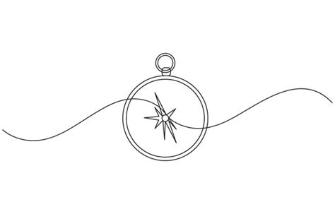 1428 Continuous Line Compass Stock Vectors And Vector Art Shutterstock
