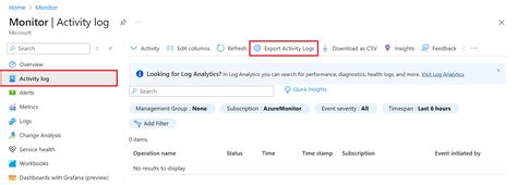azure monitor 활동 로그 데이터 보내기 azure monitor microsoft learn