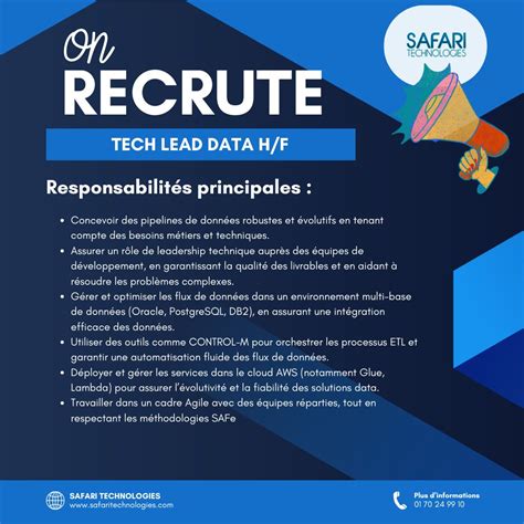 Safari Technologies Sur Linkedin Techleaddata Techlead Dataengineering Aws Oracle