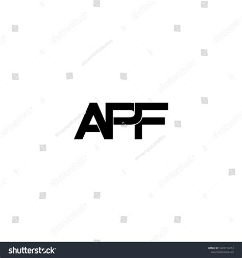 Apf Letter Original Monogram Logo Design Stock Vector Royalty Free