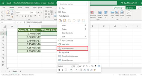 How To Get Rid Of Scientific Notation In Excel Sheetaki