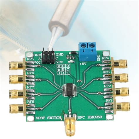 1 Módulo De Interruptor Rf Abierto 8 Hmc253 Rf Unipolar Interruptor De Ocho Tiros Selección De