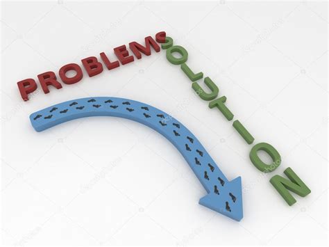 Curved Blue Arrow Symbol With Footsteps Problems And Solution C Stock Photo Infografx