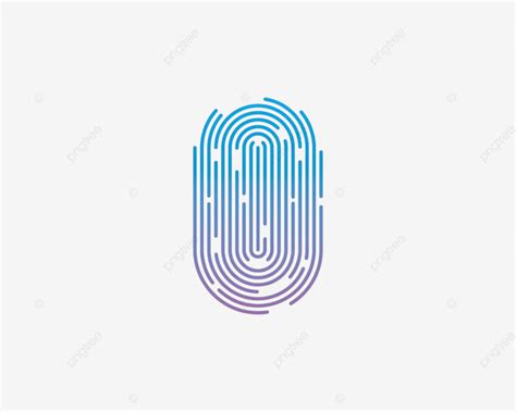 Fingerprint Illustration Vector Template Pattern Password Thumb Vector