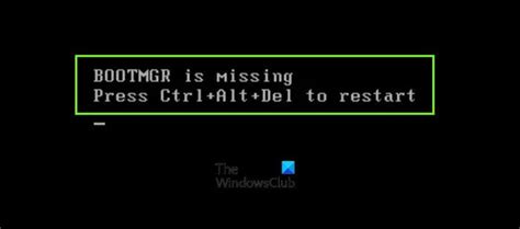 Fix Bootmgr Is Missing Error In Windows 11