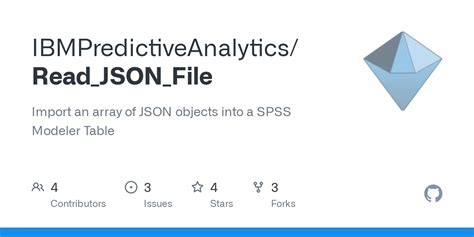 Github Ibmpredictiveanalytics Read Json File Import An Array Of Json