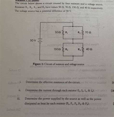 Solved Question 1 25 Points The Circuit Below Shows A