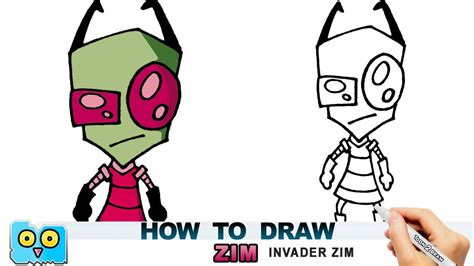 How To Draw Invader Zim Characters Step By Step