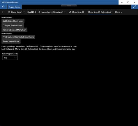 Navigationview Top Level Navigationviewitem Is Not Shown In Top Panedisplaymode When One Of Its