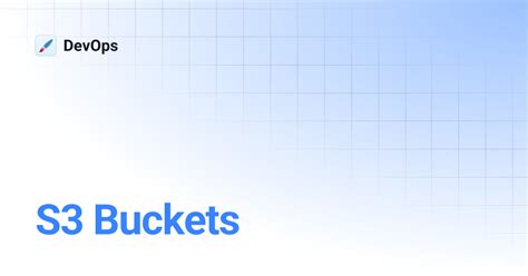 S3 Buckets Devops
