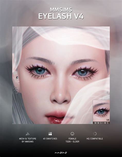 S4cc Mmsims Eyelash V4 In 2020 Sims 4 Cc Eyes Sims 4 Sims Hot Sex Picture