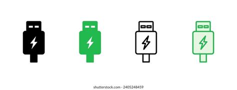 Usb Icon Set Flash Disk Icon Stock Vector Royalty Free 2405248459 Shutterstock