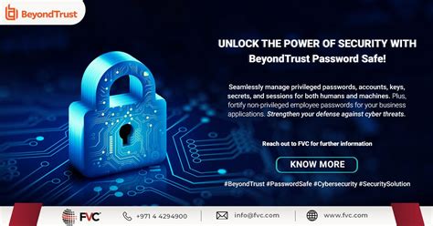 Beyondtrust Passwordsafe Cybersecurity Securitysolution Fvc Cyber Security