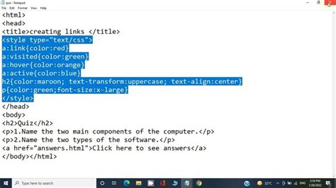 Hyperlinks In Htmlbasics Of Csslearn Html And Css In Tamilhow To