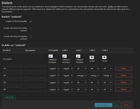 DUMB AP Vlan Configuration Via Swconfig No Connection Via Wifi Network And Wireless