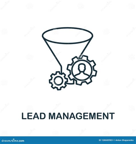 Lead Management Outline Icon Thin Line Concept Element From Crm Icons