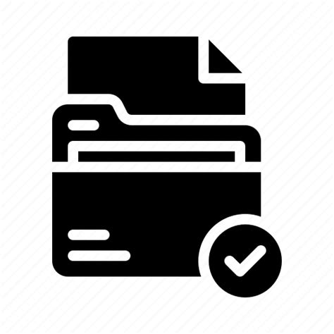 Folder Document Data Storage Archive File Business Icon